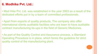 List of pharma companies in Dehradun | Pharmaadda | PPTX