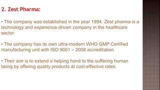 List of pharma companies in Indore | Pharmaadda | PPTX