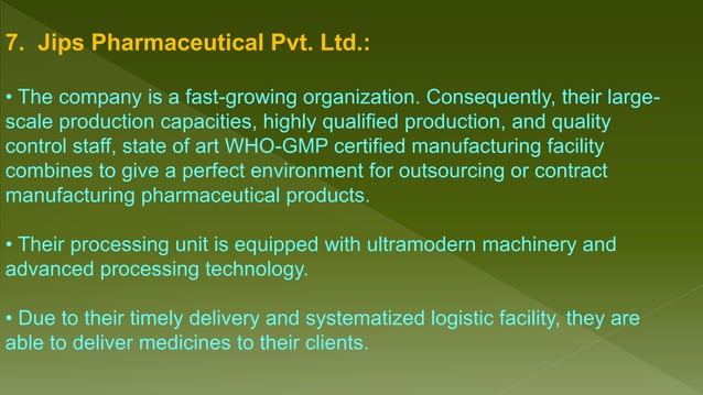 List of pharma companies in Mohali | Pharmaadda | PPTX