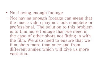 List of potential problems and solutions | PPT