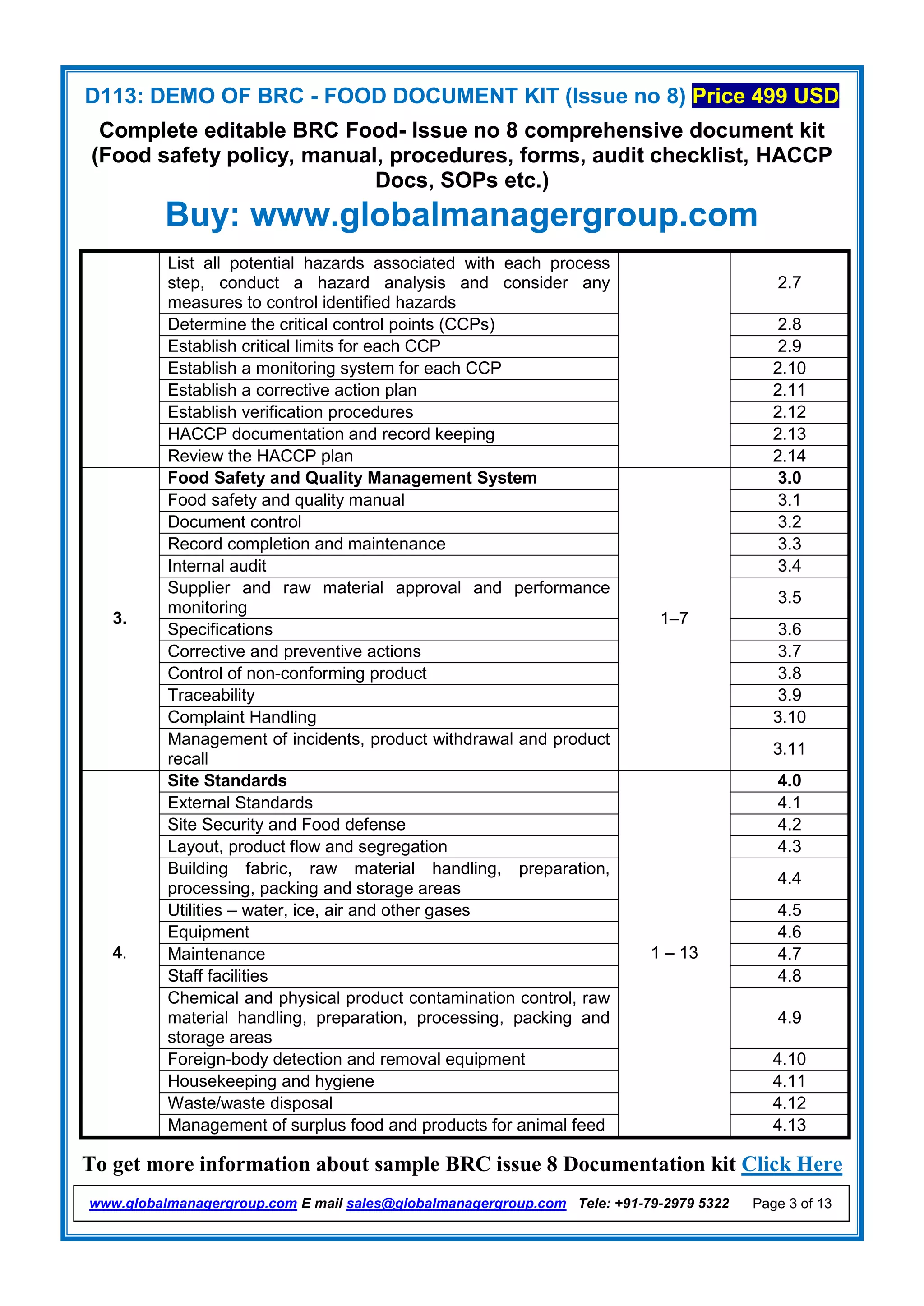 BRC manual documents free download | PDF