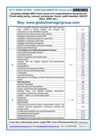 BRC manual documents free download | PDF