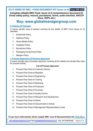 BRC manual documents free download | PDF