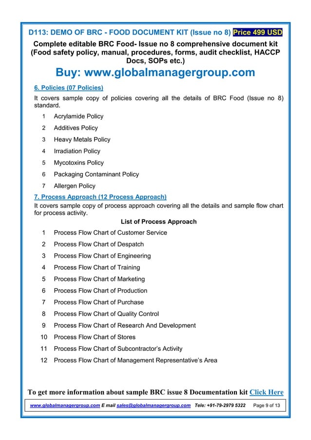 BRC manual documents free download | PDF