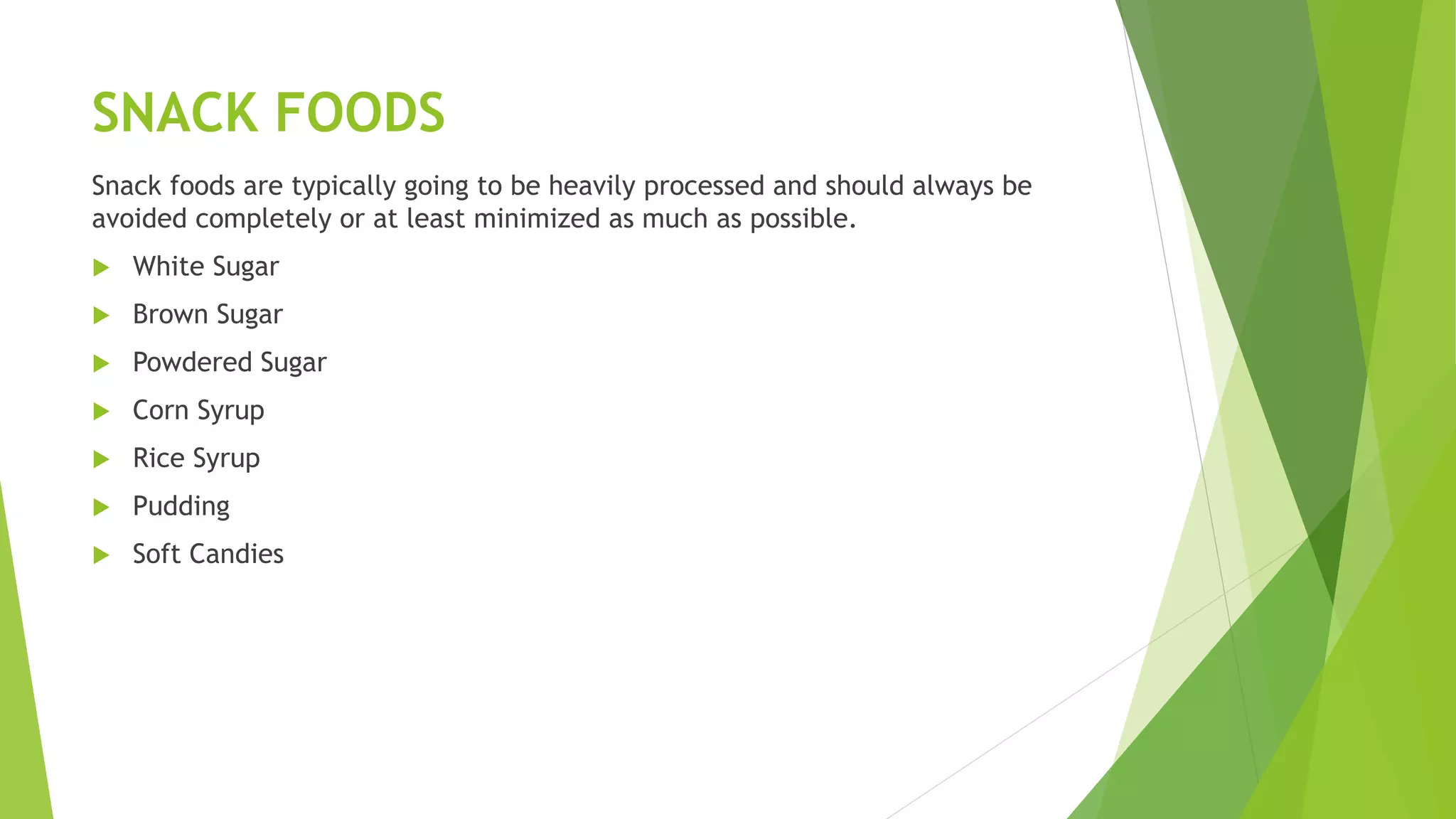 List of processed foods | PPTX