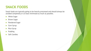 List of processed foods | PPTX