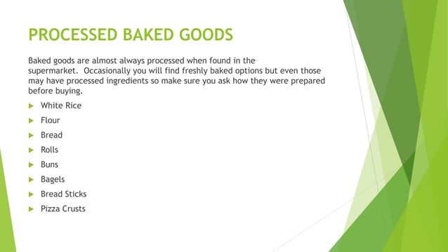 List of processed foods | PPTX