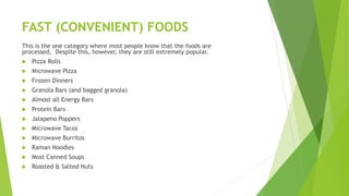 List of processed foods | PPTX