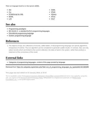 List of programming_languages_by_type | PDF