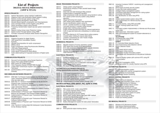 List of projects | PDF