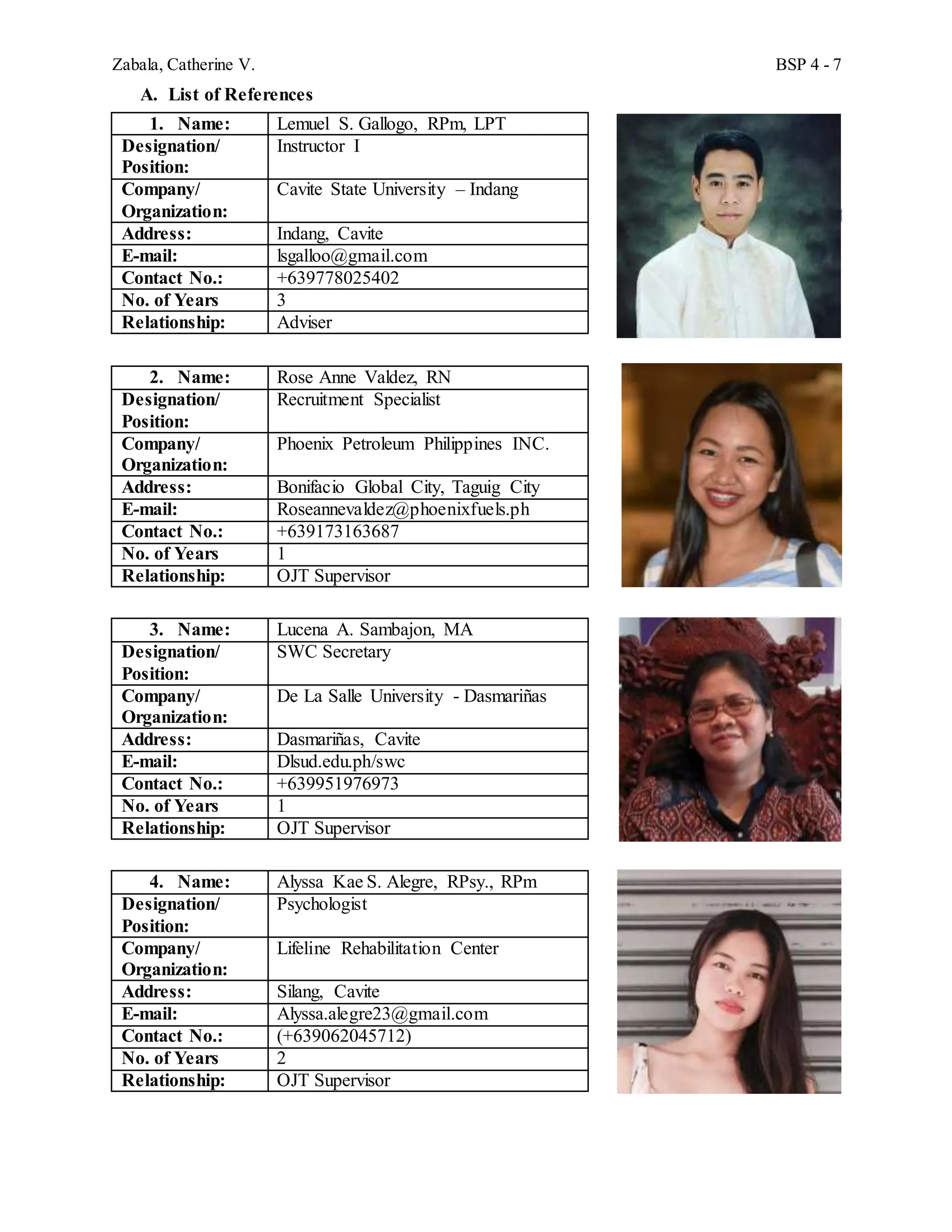 sample List of references | PDF