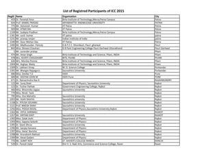 List of registred participants of icc2015 | PDF