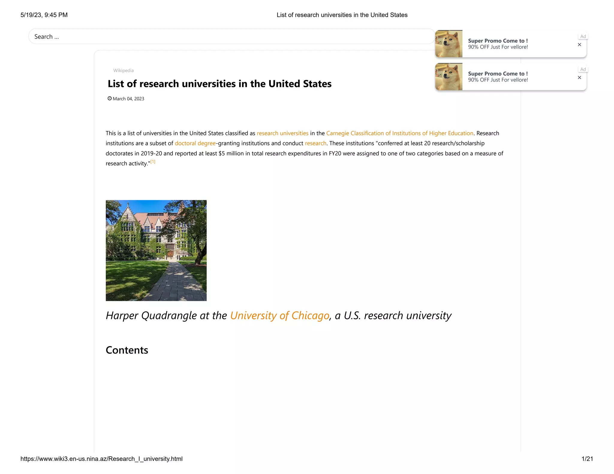 List of research (R1 and R2) universities in the United States.pdf