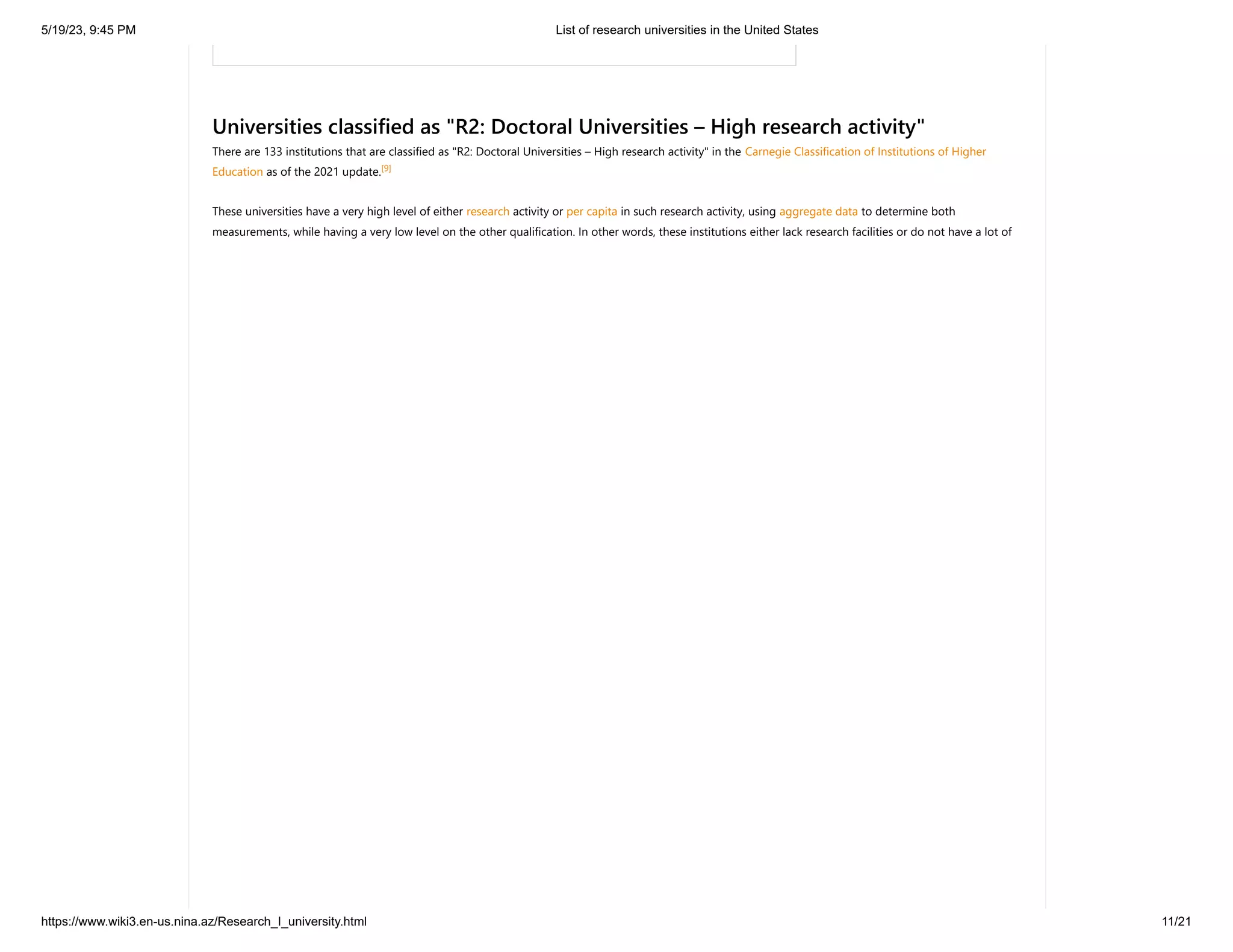 List of research (R1 and R2) universities in the United States.pdf