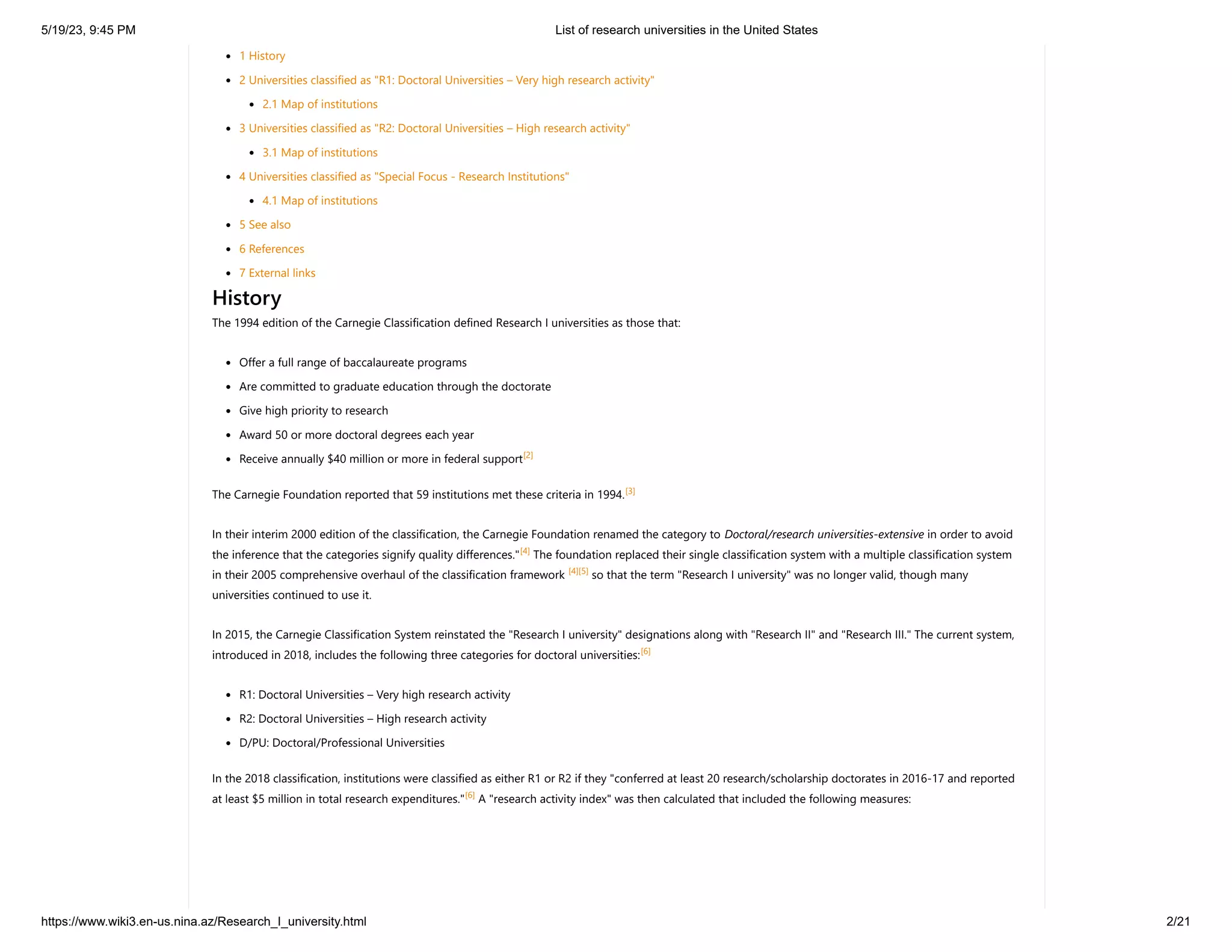 List of research (R1 and R2) universities in the United States.pdf