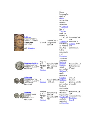 List of roman emperors | PDF