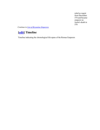 List of roman emperors | PDF