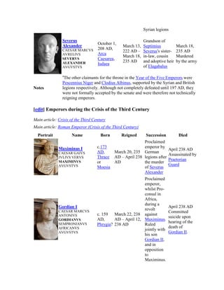List of roman emperors | PDF
