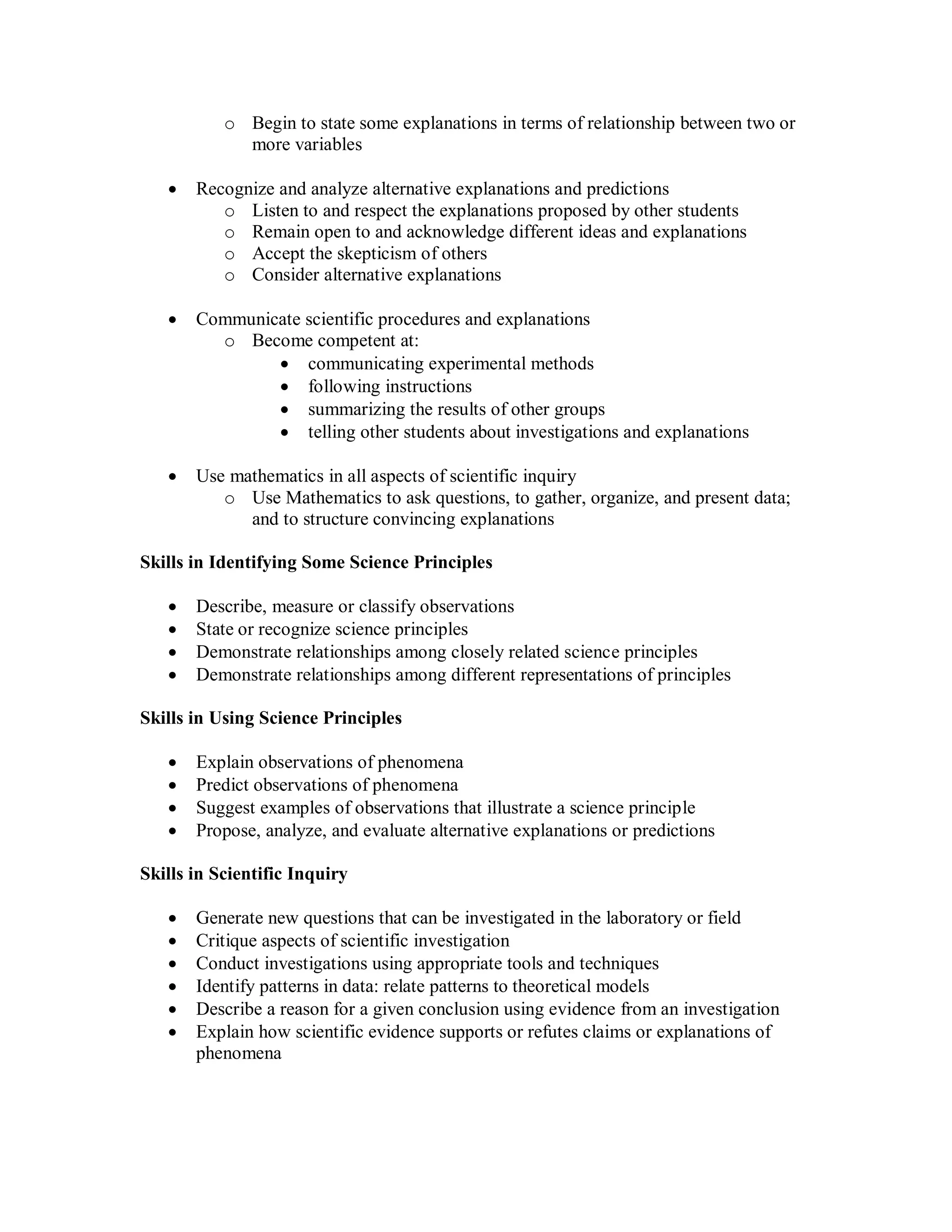 List of science skills | PDF