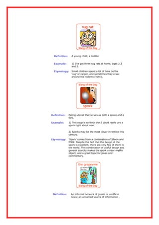 List of slangs | PDF