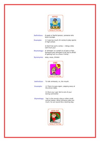 List of slangs | PDF