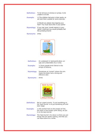 List of slangs | PDF