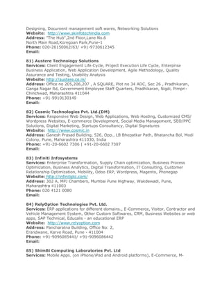 List of software companies in pune | PDF