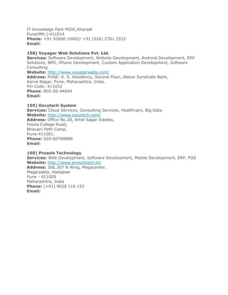 List of software companies in pune | PDF