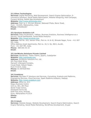 List of software companies in pune | PDF