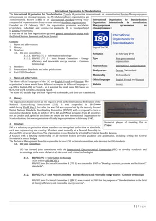 International standards | PDF
