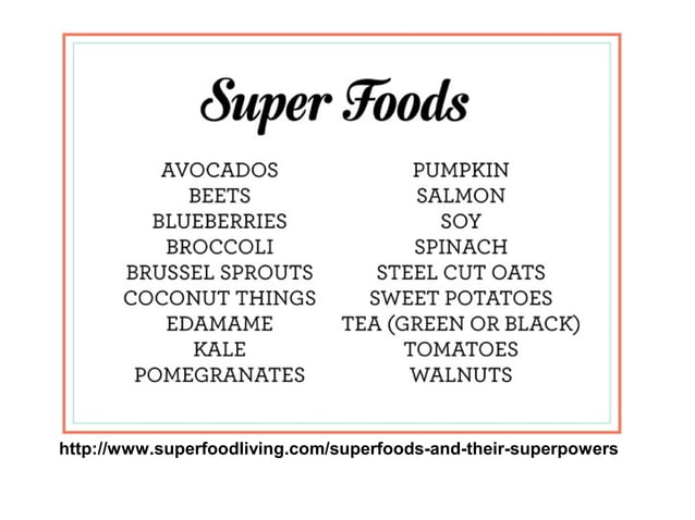 List of superfoods | PPT