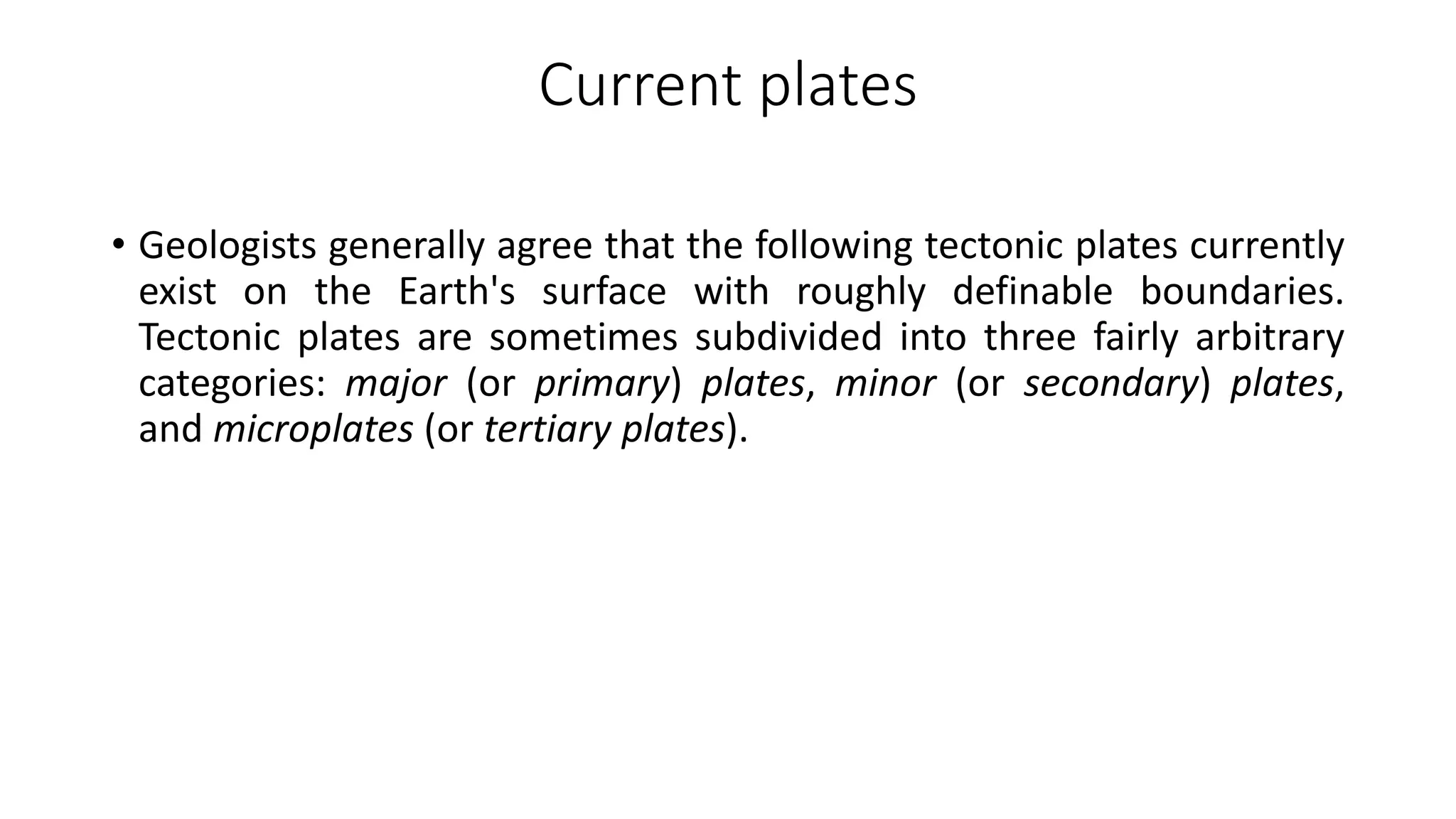 List of tectonic plates | PPTX