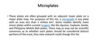 List of tectonic plates | PPTX