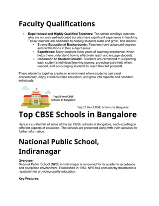 List Of Top 25 Best CBSE Schools In Bangalore.docx