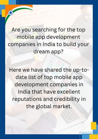 List of Top Mobile App Development Companies In India | PDF