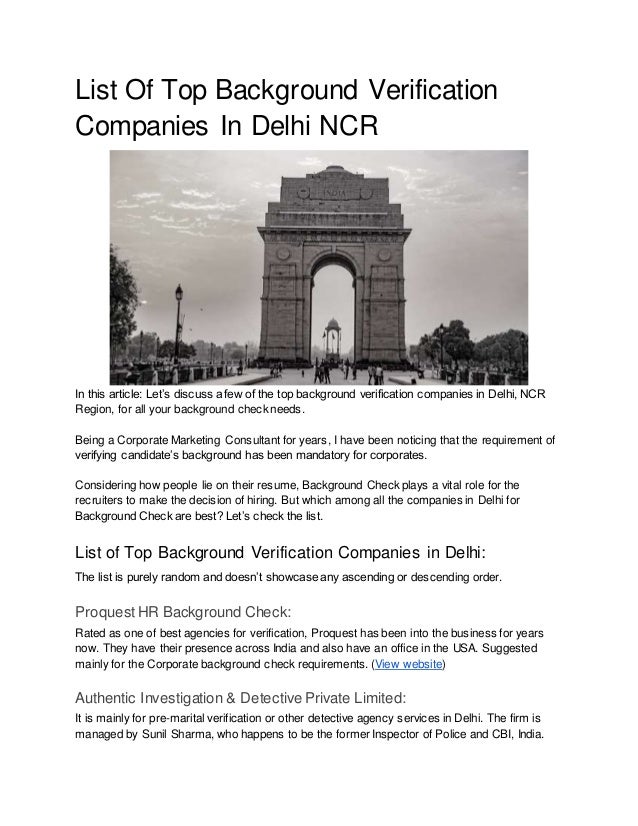 List Of Top Background Verification Companies In Delhi Ncr 1 list-of-top-background-verification-companies-in-delhi-ncr-1