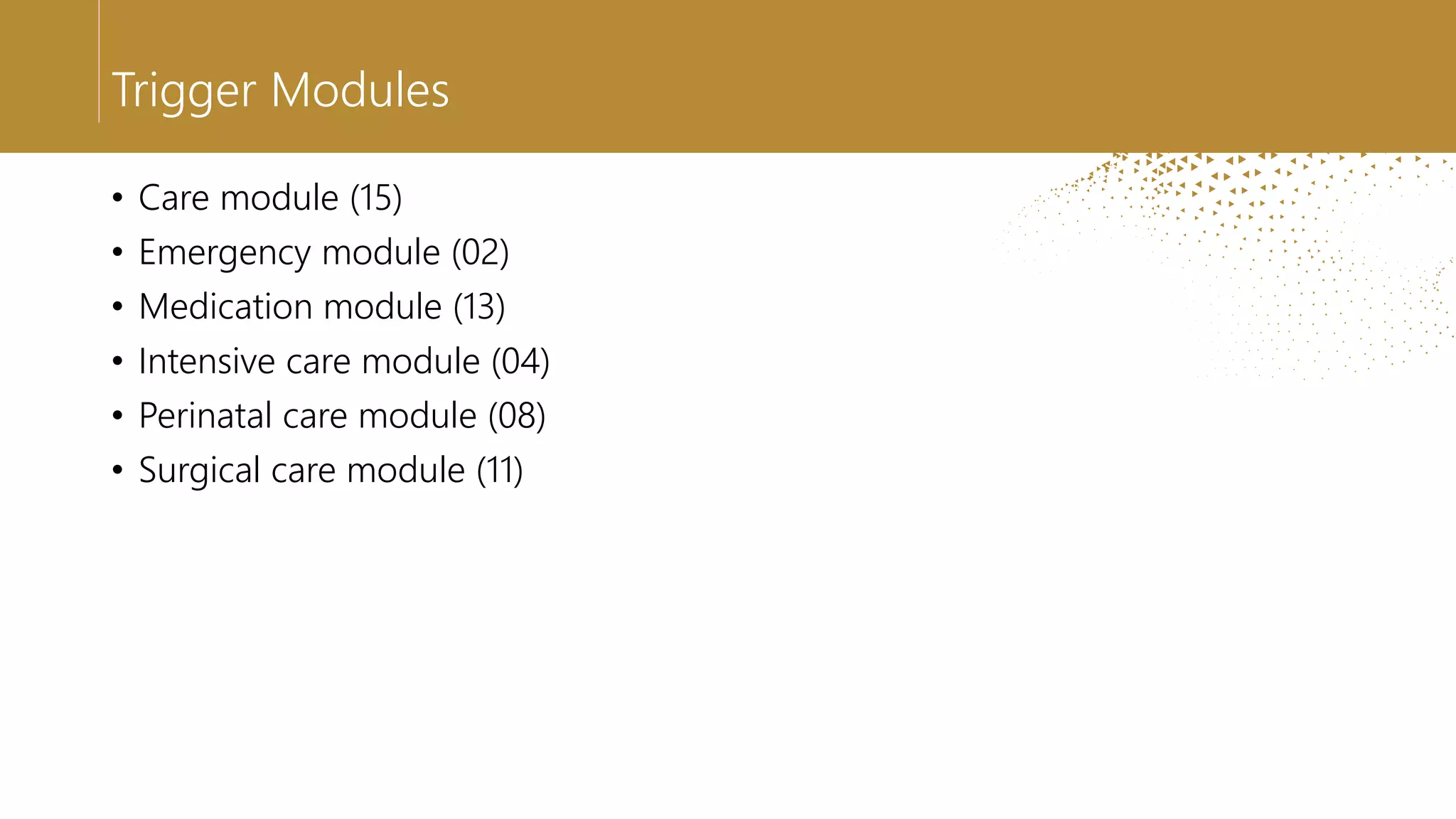 List Of Triggers Ihi Trigger Tool Pptx