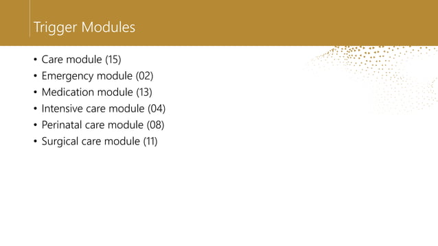 List Of Triggers Ihi Trigger Tool Pptx
