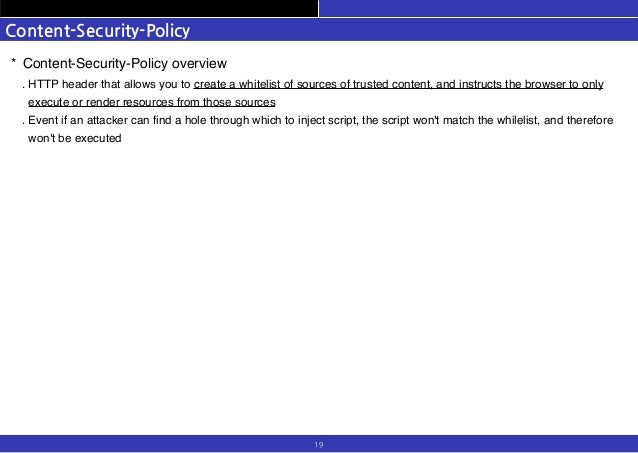 List of useful security related http headers