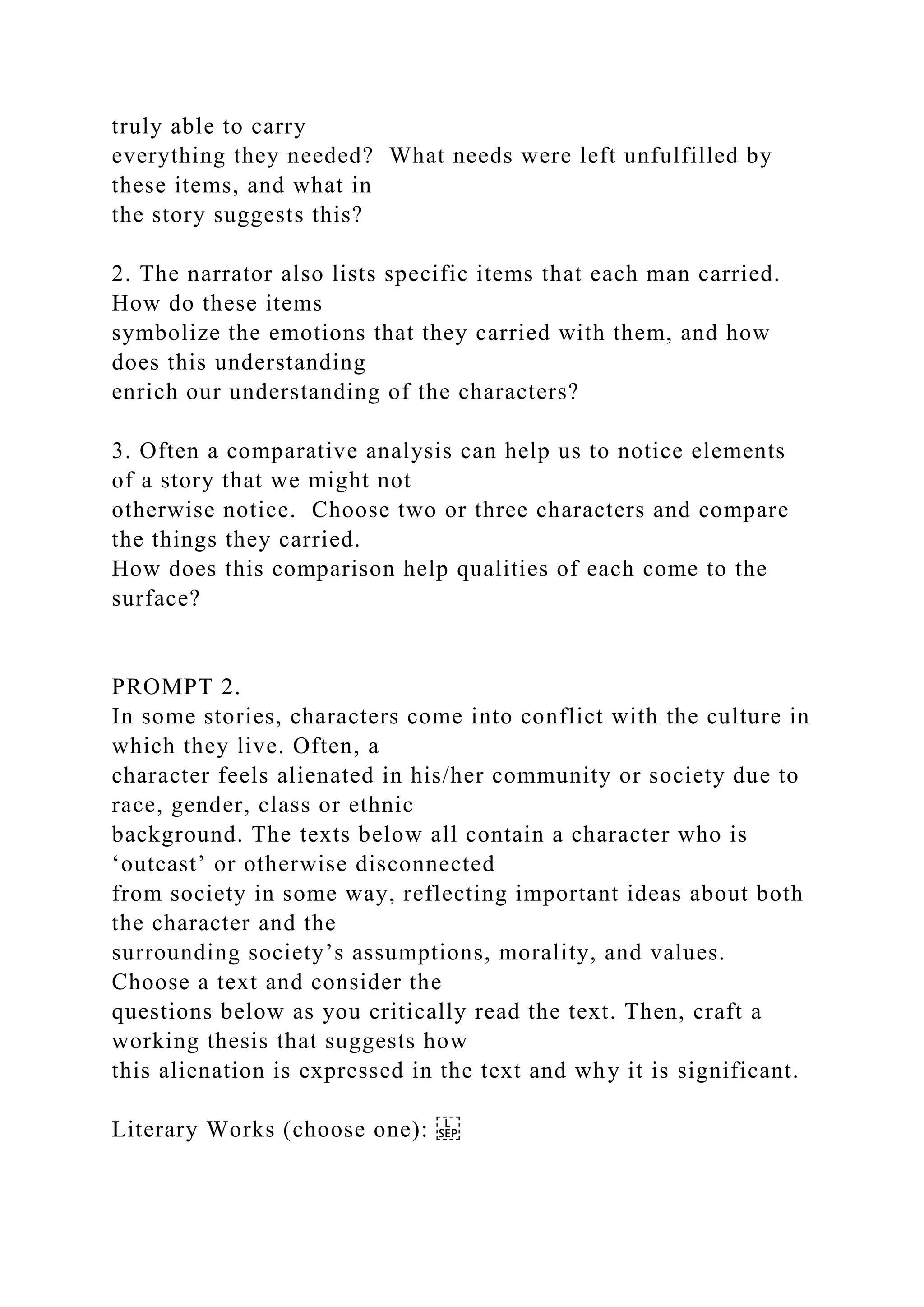 List of Writing Prompts For students There are th.docx