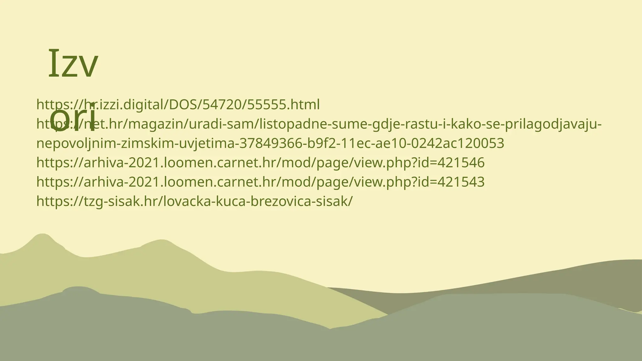 Listopadne šume prezentacija biologija sš | PPTX