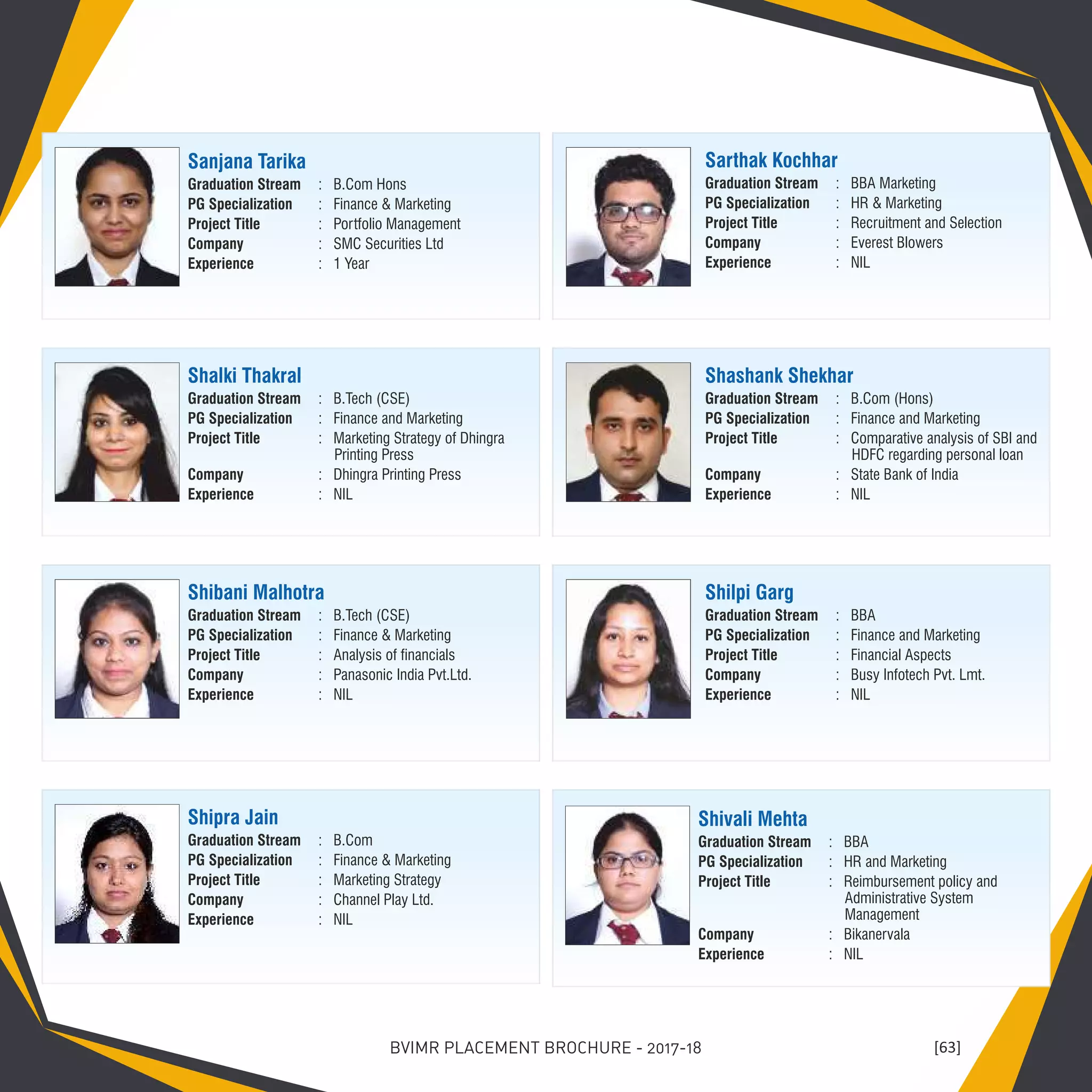 students profile 2017 18 | PDF