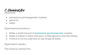 List out the chemical reactions you observe in your surroundings | PPTX