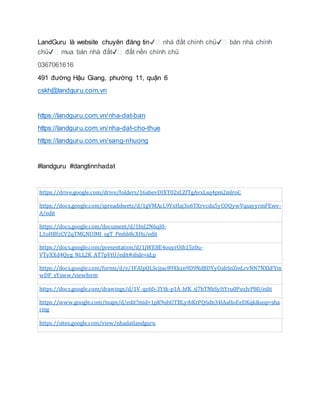 Đăng tin nhà đất LandGuru | PDF