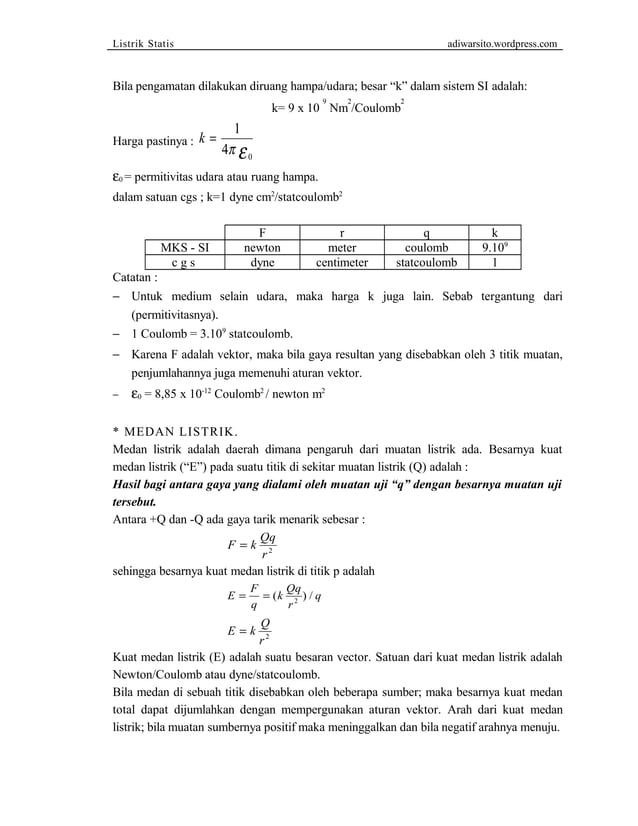Listrik statis | PDF