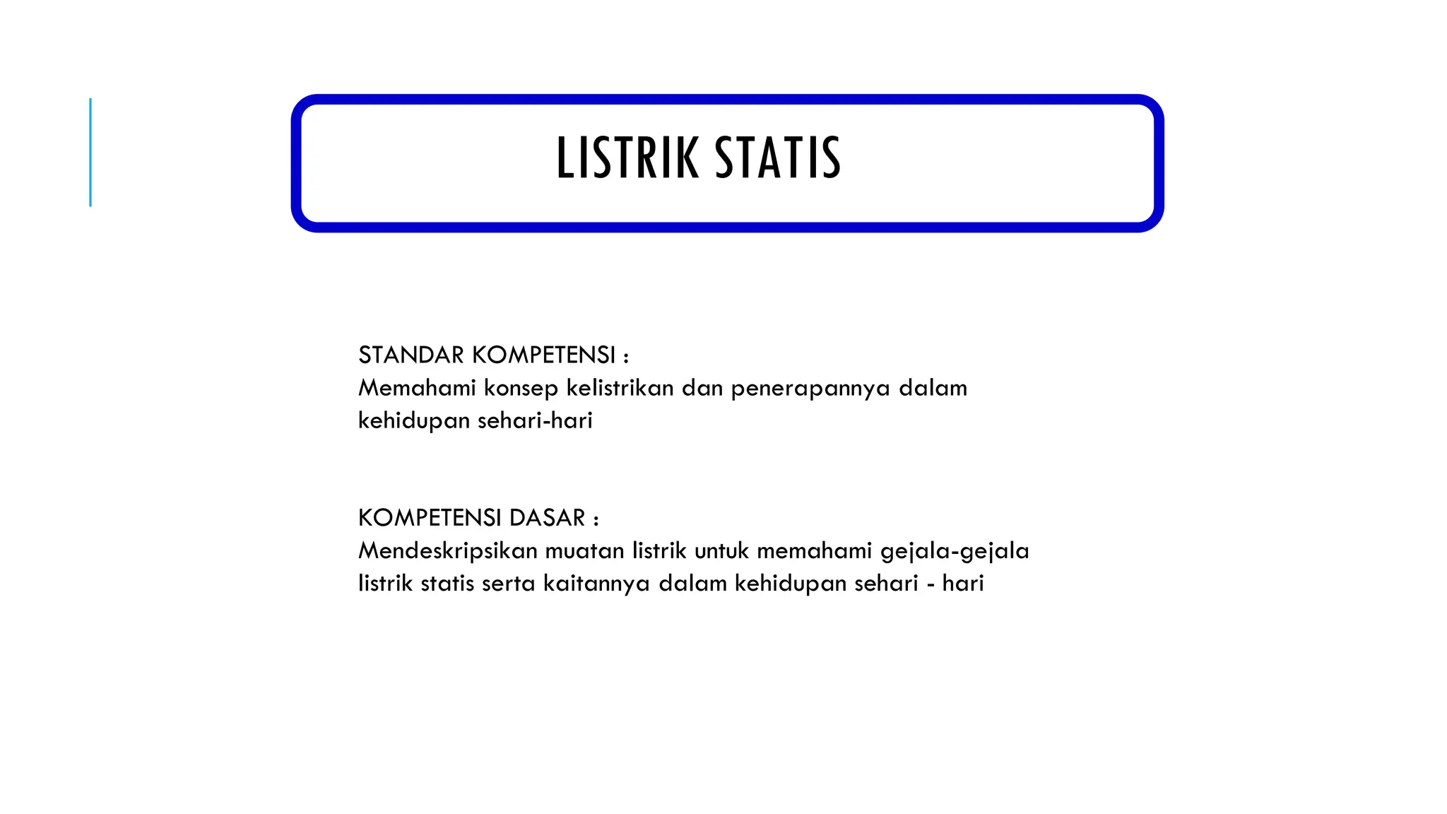 listrik-statis kelas sembilan sekolah menengah pertama | PPT