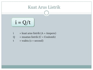 Listrik arus searah | PPTX