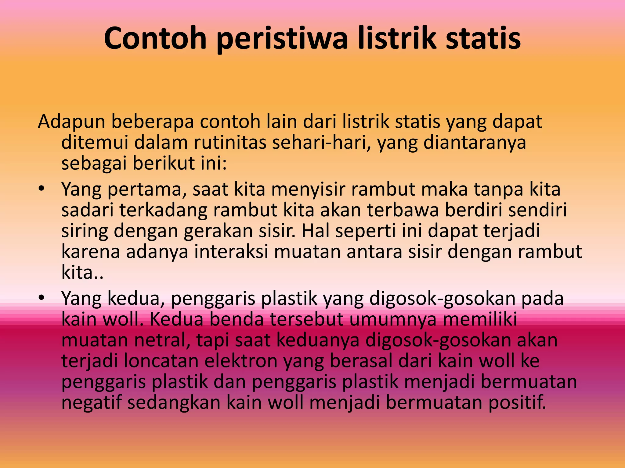Listrik dinamis dan statis | PPTX