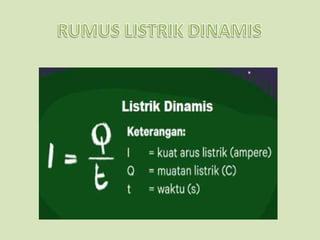 Listrik dinamis dan statis | PPTX