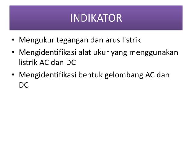 Listrik dinamis (listrik ac & dc) | PPTX